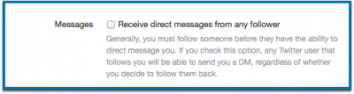 Twitter Direct Message Restriction Now Optional – Sheer Social